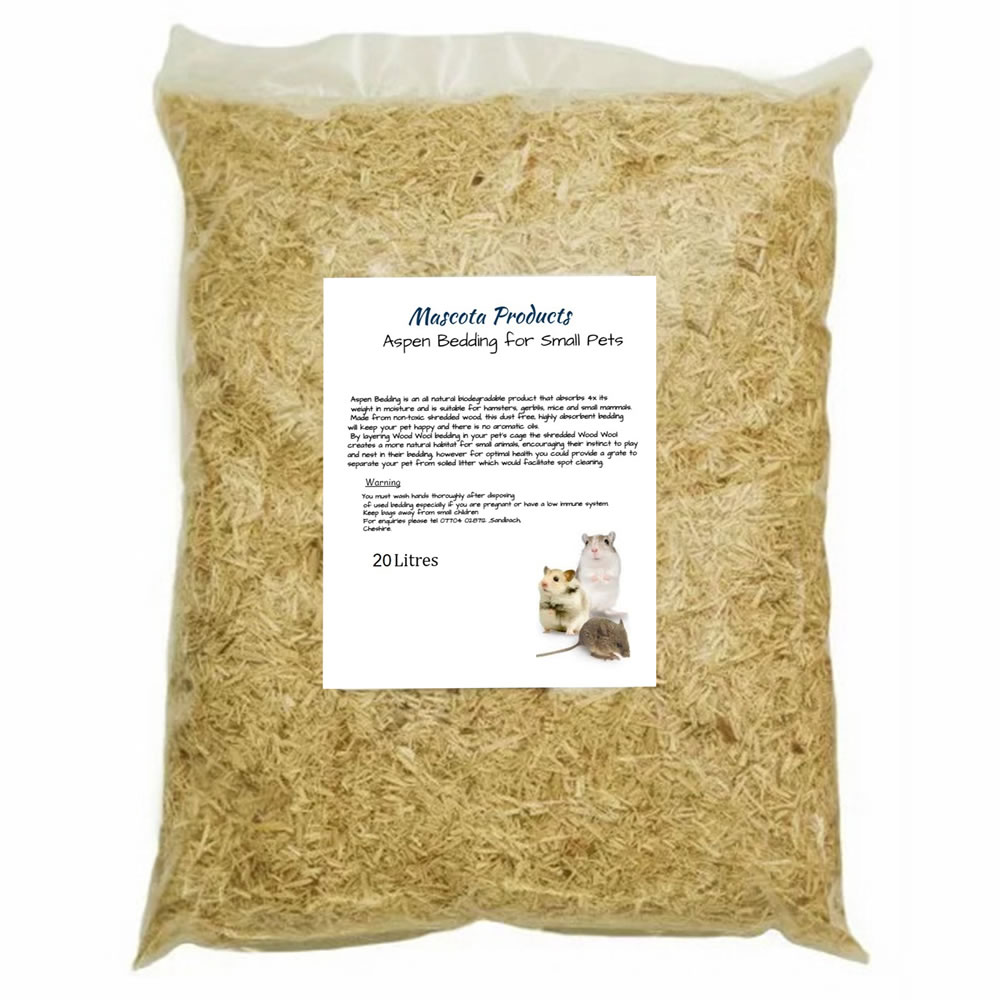 Aspen Wood Wool Bedding For Small Pet Natural Hideout for Hamsters ...